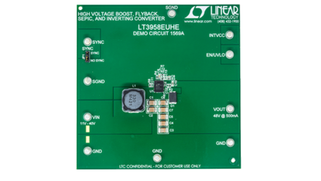 LT3958高压单芯片升压转换器演示板