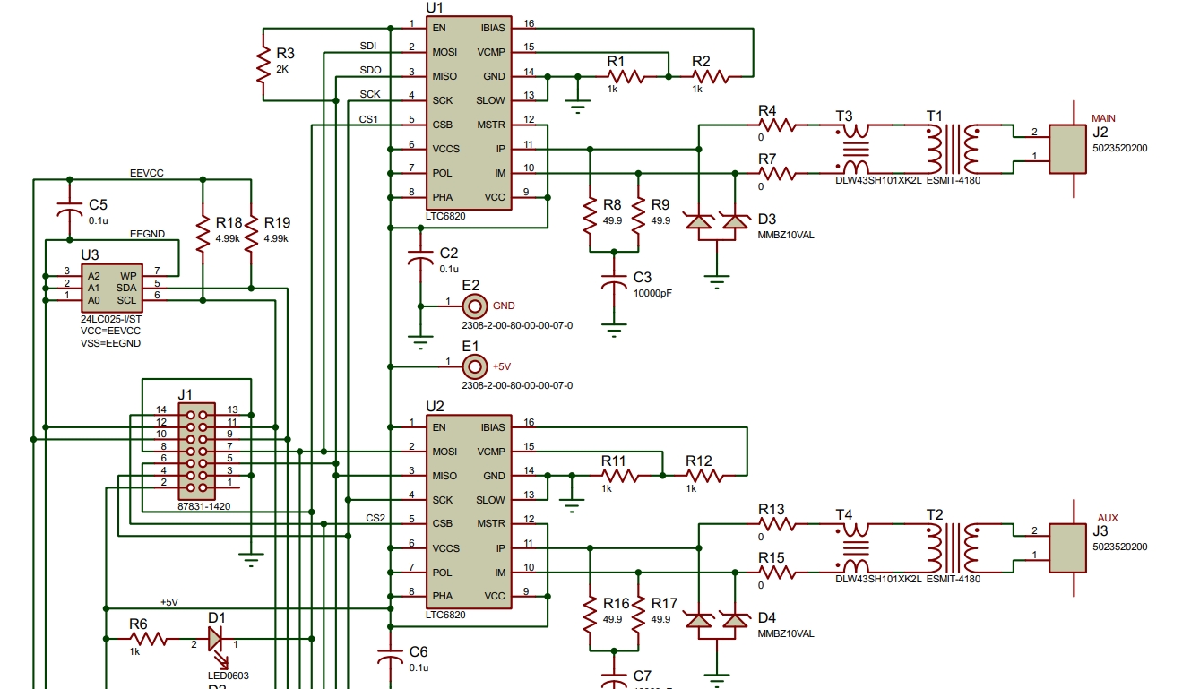 DC2792B：双端口isoSPI适配器评估板