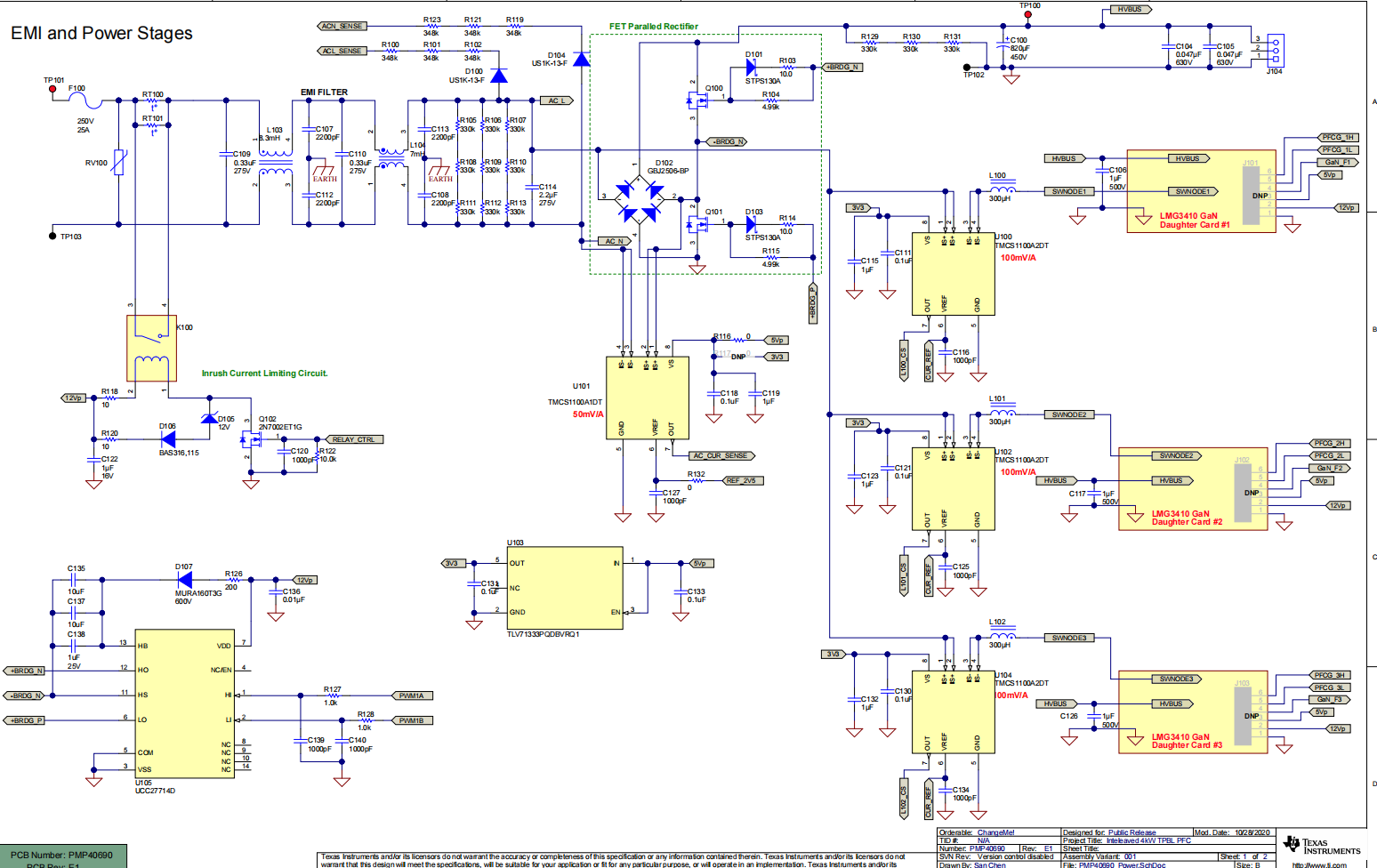 采用 C2000? MCU 和 GaN 的 4kW 交错式 CCM 图腾柱无桥 PFC 参考设计