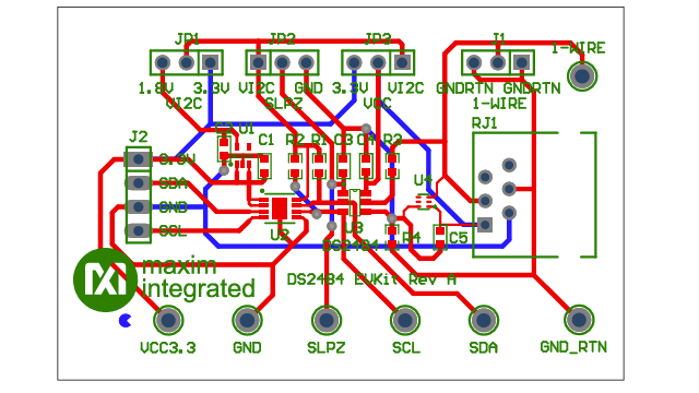 DS2484 I2C至1-Wire桥接评估系统