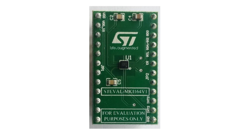 STEVAL-MKI164V1： MEMS惯性设备评估适配板