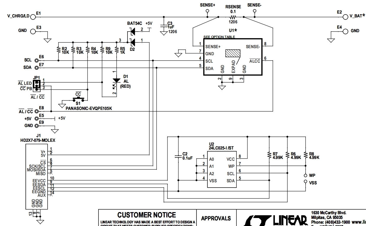 DC1812A：LTC2943多单元电池气体计演示板