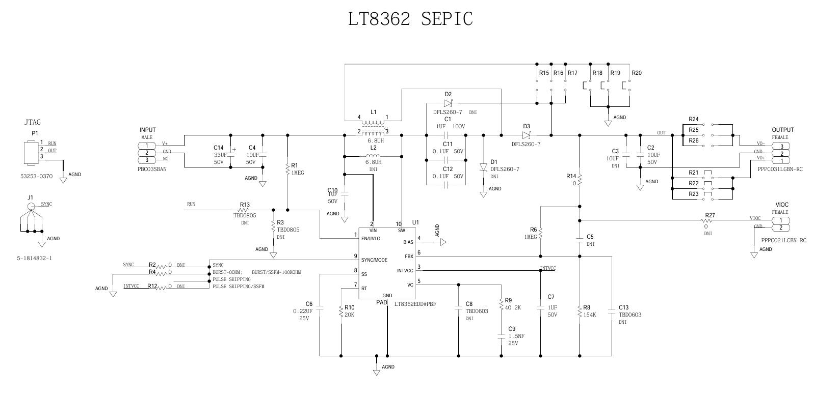 SCP-LT8362-S-EVALZ 2MHz开关频率SEPIC演示电路板