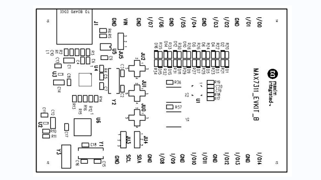 MAX7311 I/O端口扩展器评估板
