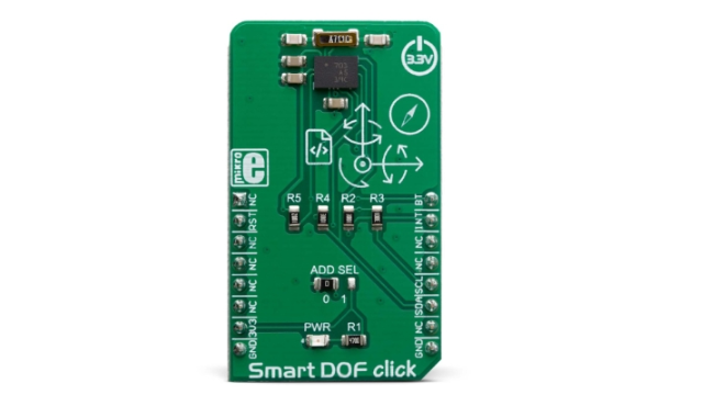 MIKROE SmartDOF Click - 9自由度运动传感器开发板