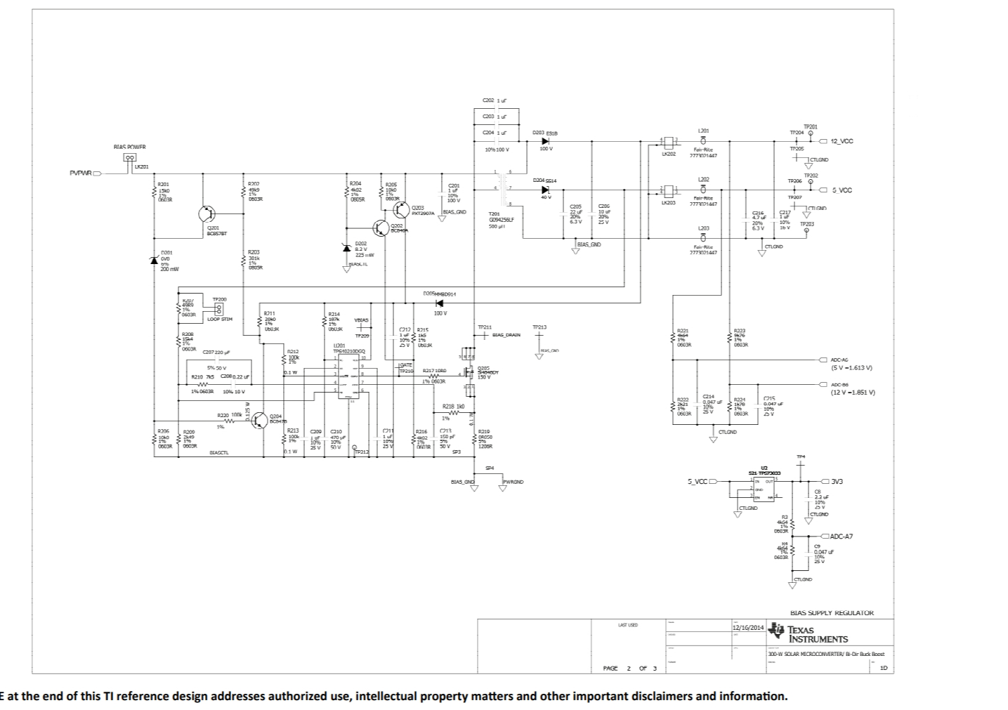 双向非隔离式降压升压转换器