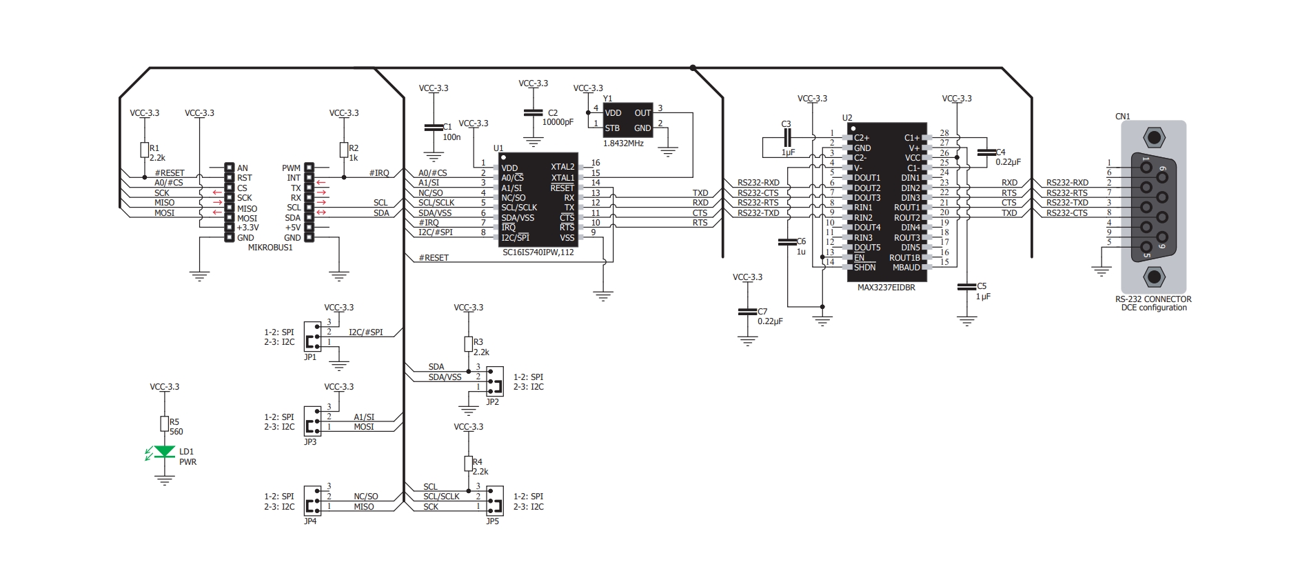 UART I2C-SPI 模块