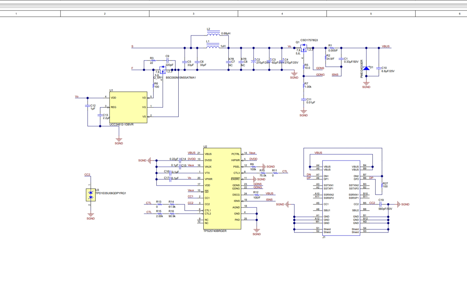 功率密度为 30W/in3、效率高达 94% 的 65W USB Type-C PD 交流/直流适配器参考设计