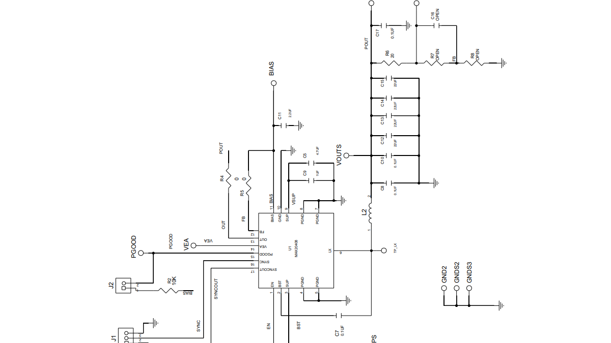 MAX20408/MAX20410 汽车同步降压转换器评估套件