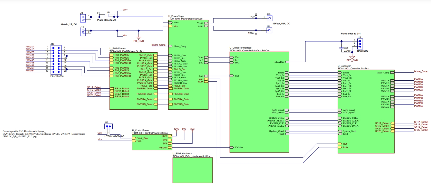 使用 C2000 MCU 的两相交错式 LLC 谐振转换器参考设计