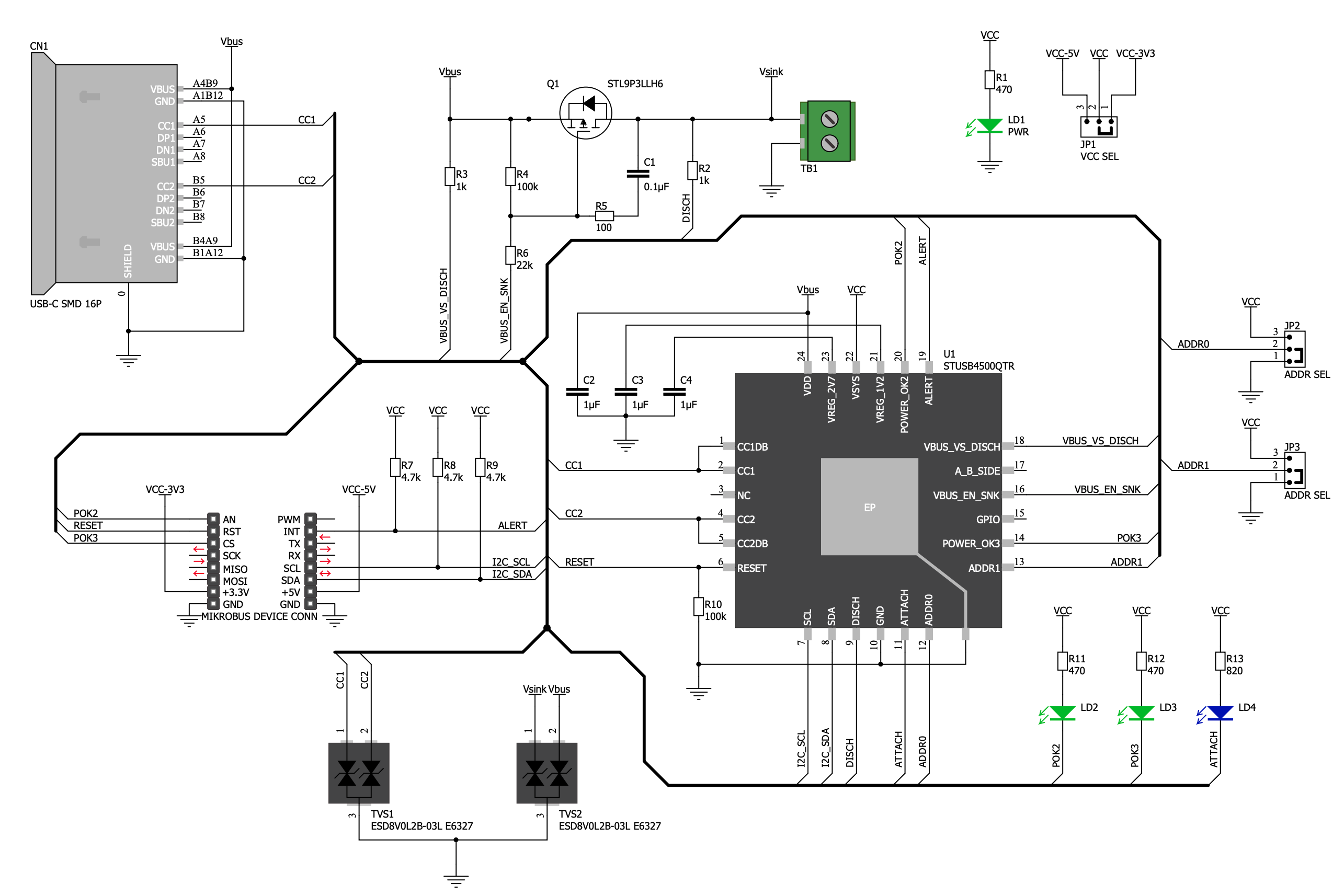 USB-C接收器模块