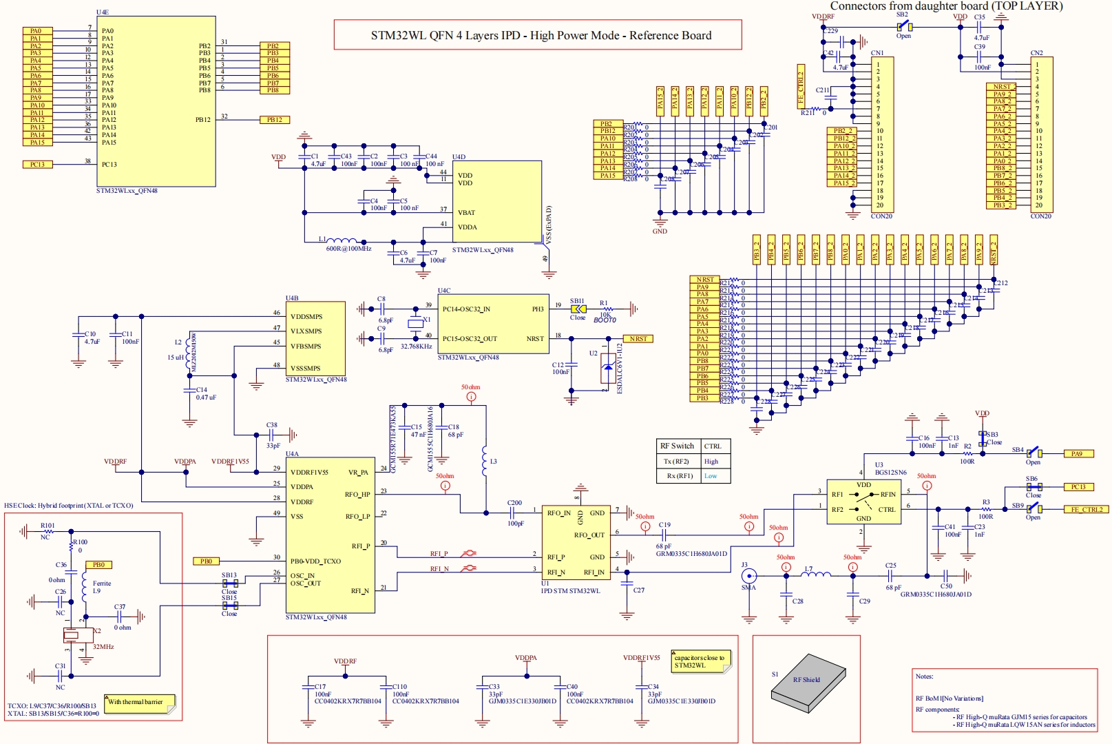 STDES-WL5U4IHL：基于STM32WL5x/STM32WLEx多协议LPWAN微控制器开发板
