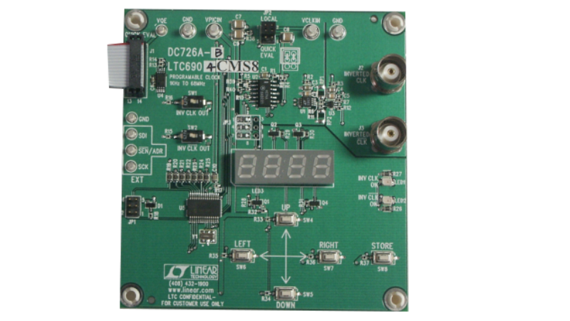 （已停产）LTC6903演示板 | 1kHz至68MHz串行端口可编程振荡器（需要DC2026）