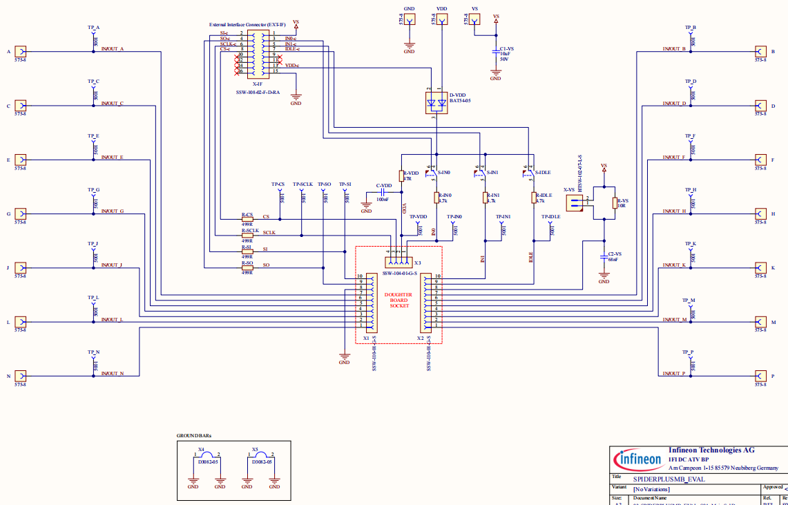 TLE75602-ESH DB - SPIDER+系列评估子板