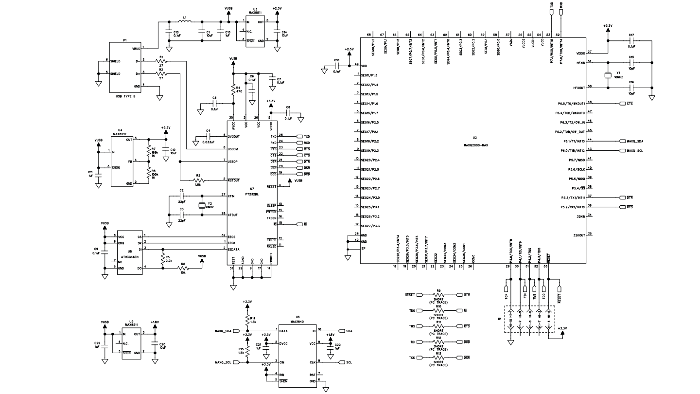 MAX9611 高边电流检测放大器评估板