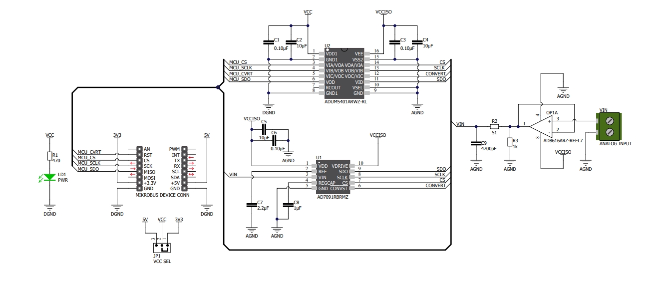 SPI接口 1MSPS 12位 ADC模块（2）