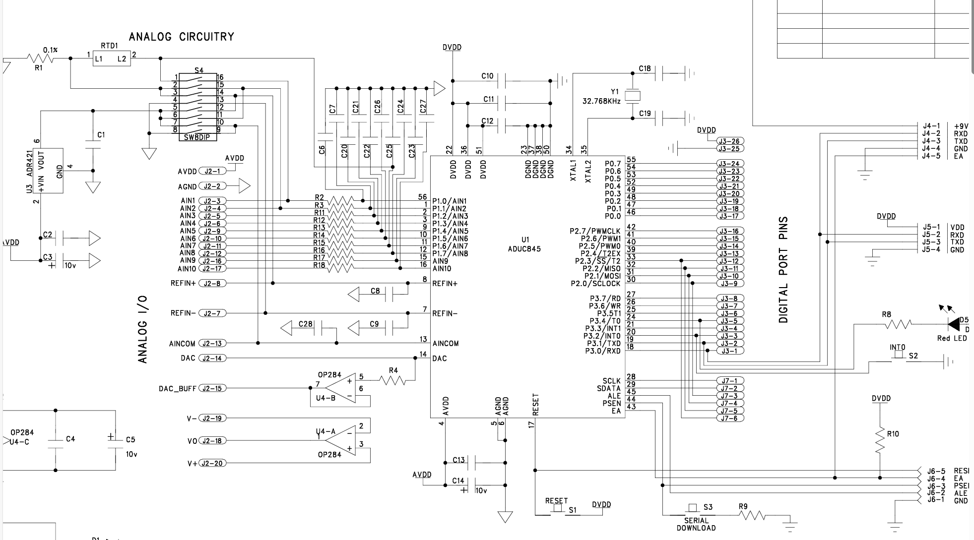 EVAL-ADuC845QS精密模拟微控制器评估板