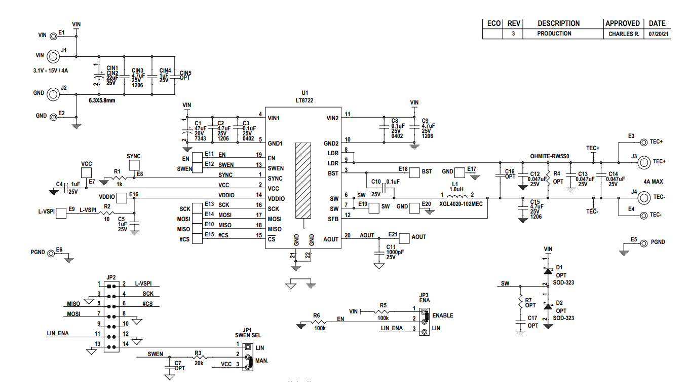 LT8722 | 单片热电冷却器驱动器