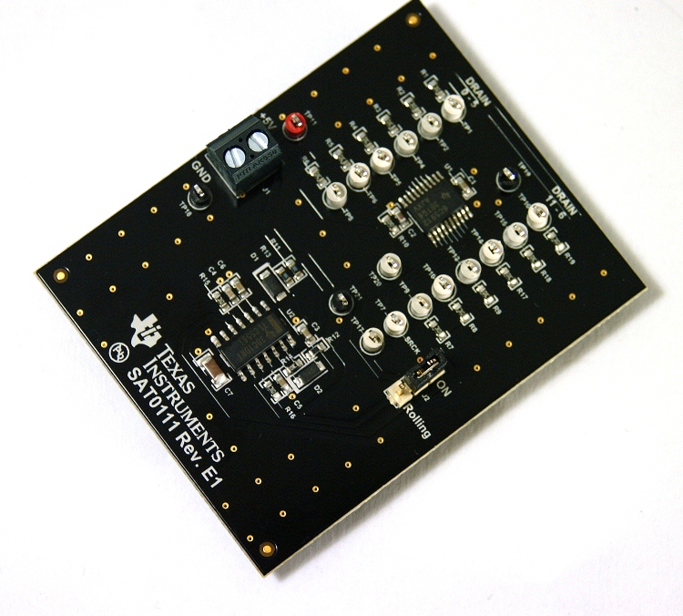 汽车类LED 连续制动/转向灯 TI 参考设计