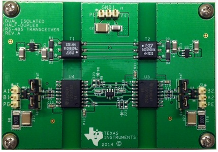 双路隔离式半双工 RS-485 中继器参考设计